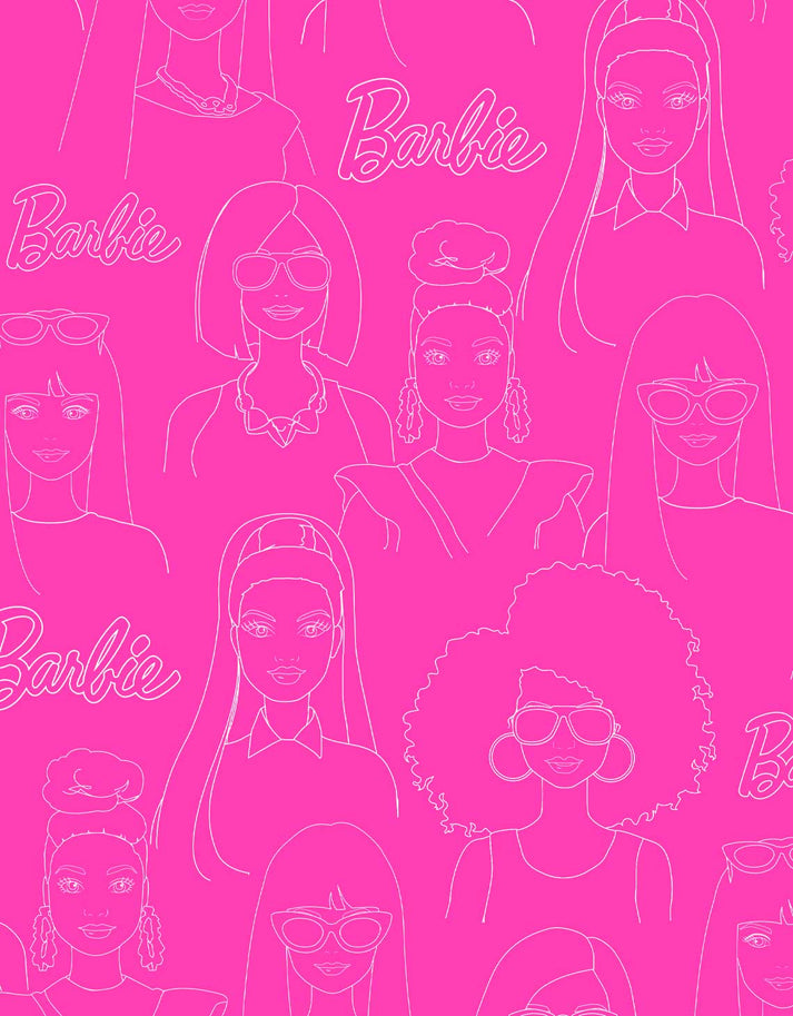 Barbie Line Drawing Wallpaper Mural – BigKidCo